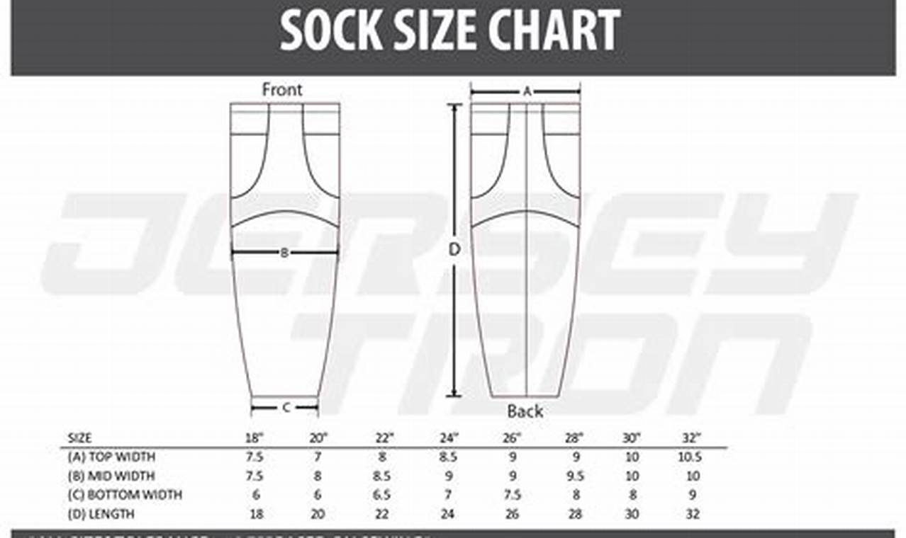 Find Your Fit: Hockey Sock Size Chart Guide